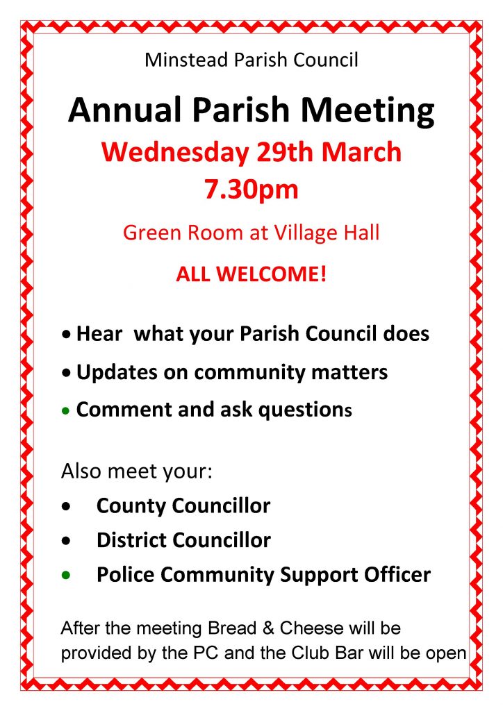 APM Poster 2019 - Minstead Village